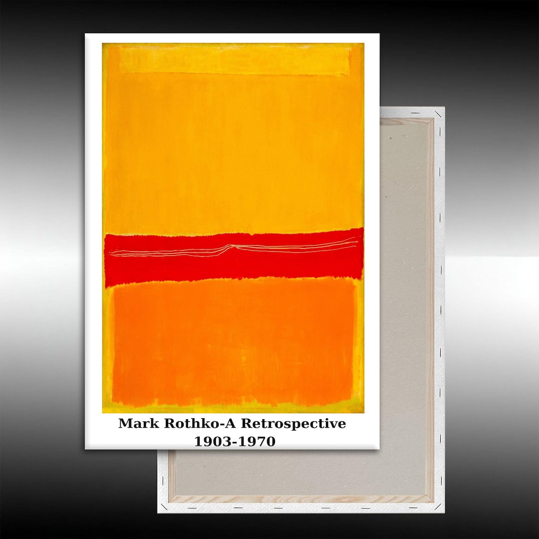 Mark Rothko Abstract Art Canvas Print: Museum Quality Reproduction - Etsy