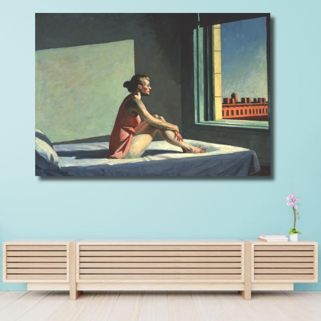 Edward Hopper Morning Sun 1952 Canvas Print Wall Art,hopper Poster ...