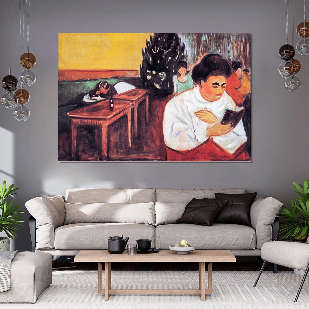 Edvard Munch Christmas in the Brothel 1903 Canvas Wall Art Print ...