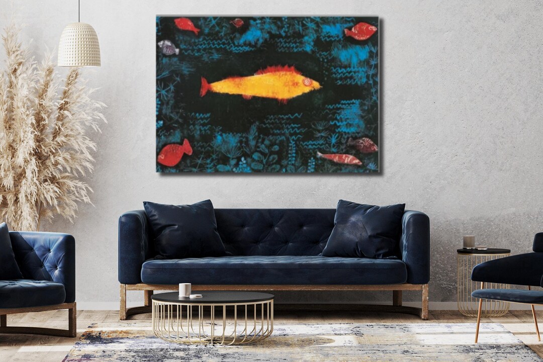 Paul Klee Golden Fish Painting Poster, Paul Klee Canvas, Paul Klee Art ...