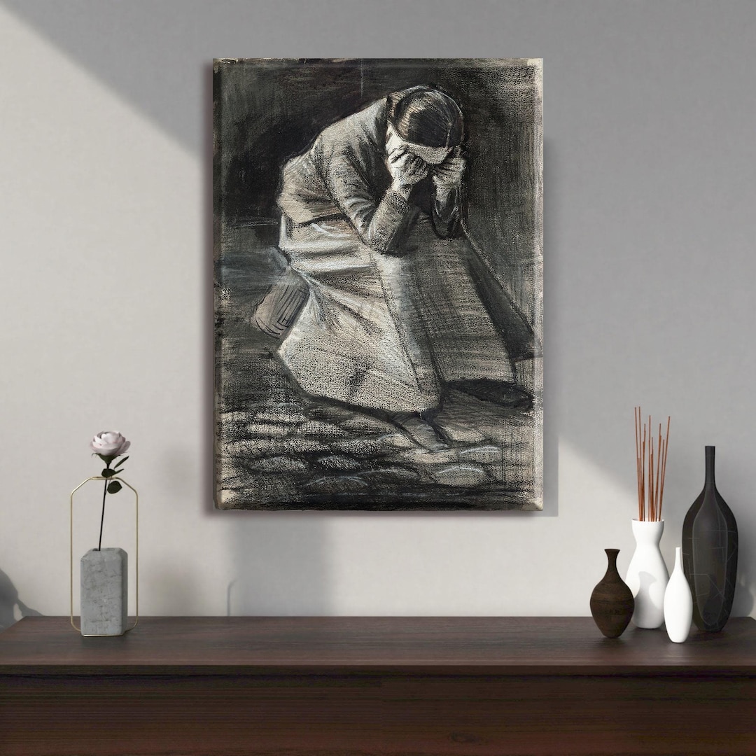 Vincent Van Gogh Weeping Woman CANVAS Wall Art Picture Print, Weeping ...