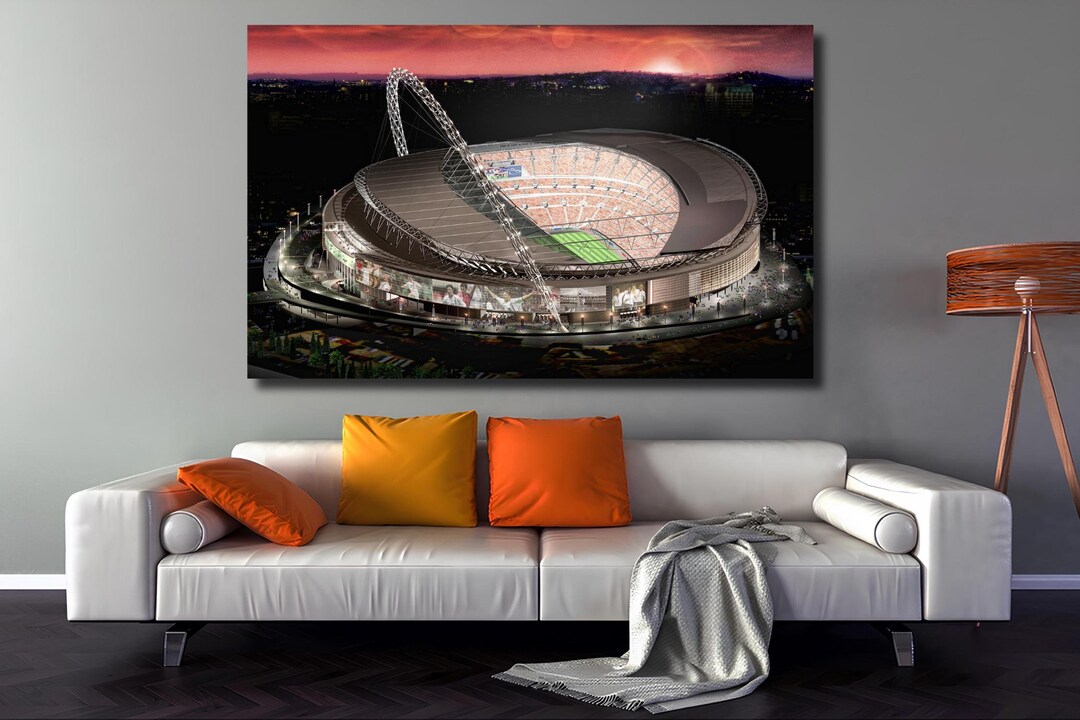Wembley Stadium READY to Hang Canvas Wall Art Design Wembley Stadium ...