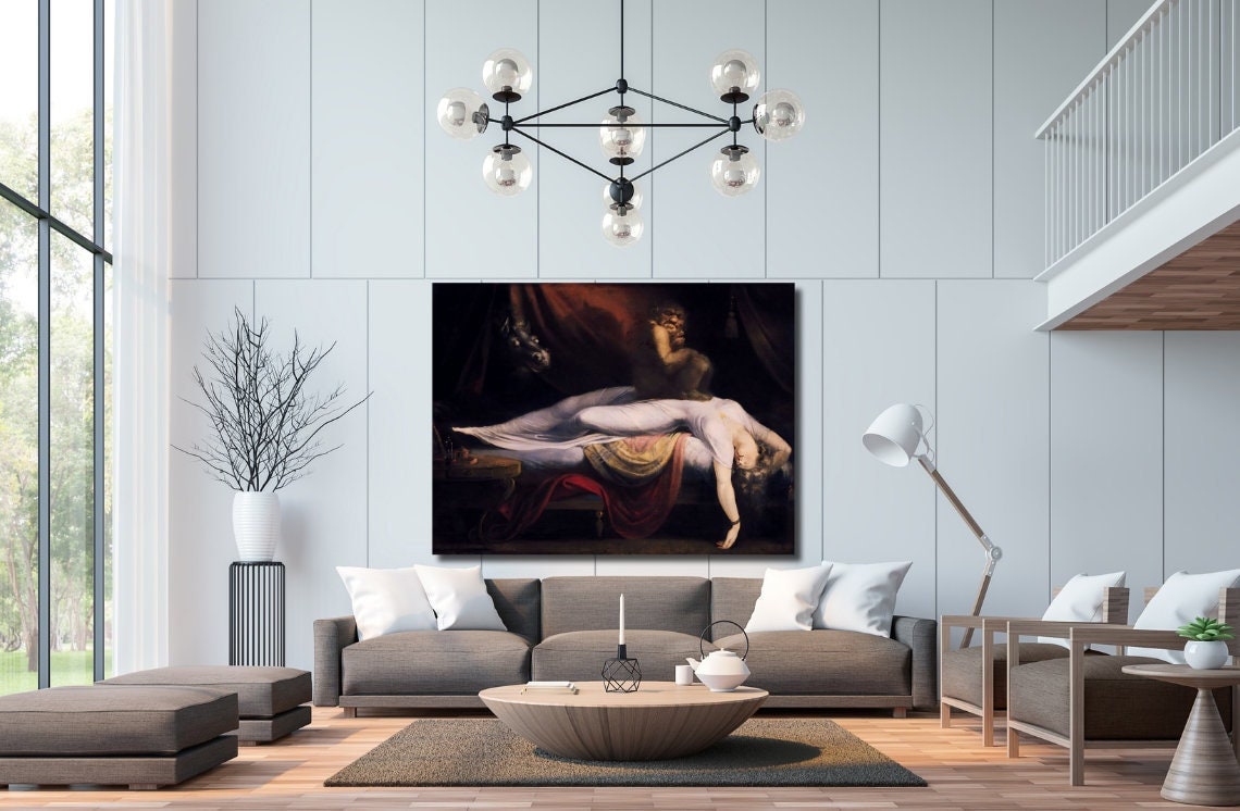 Henry Fuseli the Nightmare 1781 Canvas Wall Art / Henry Fuseli ...