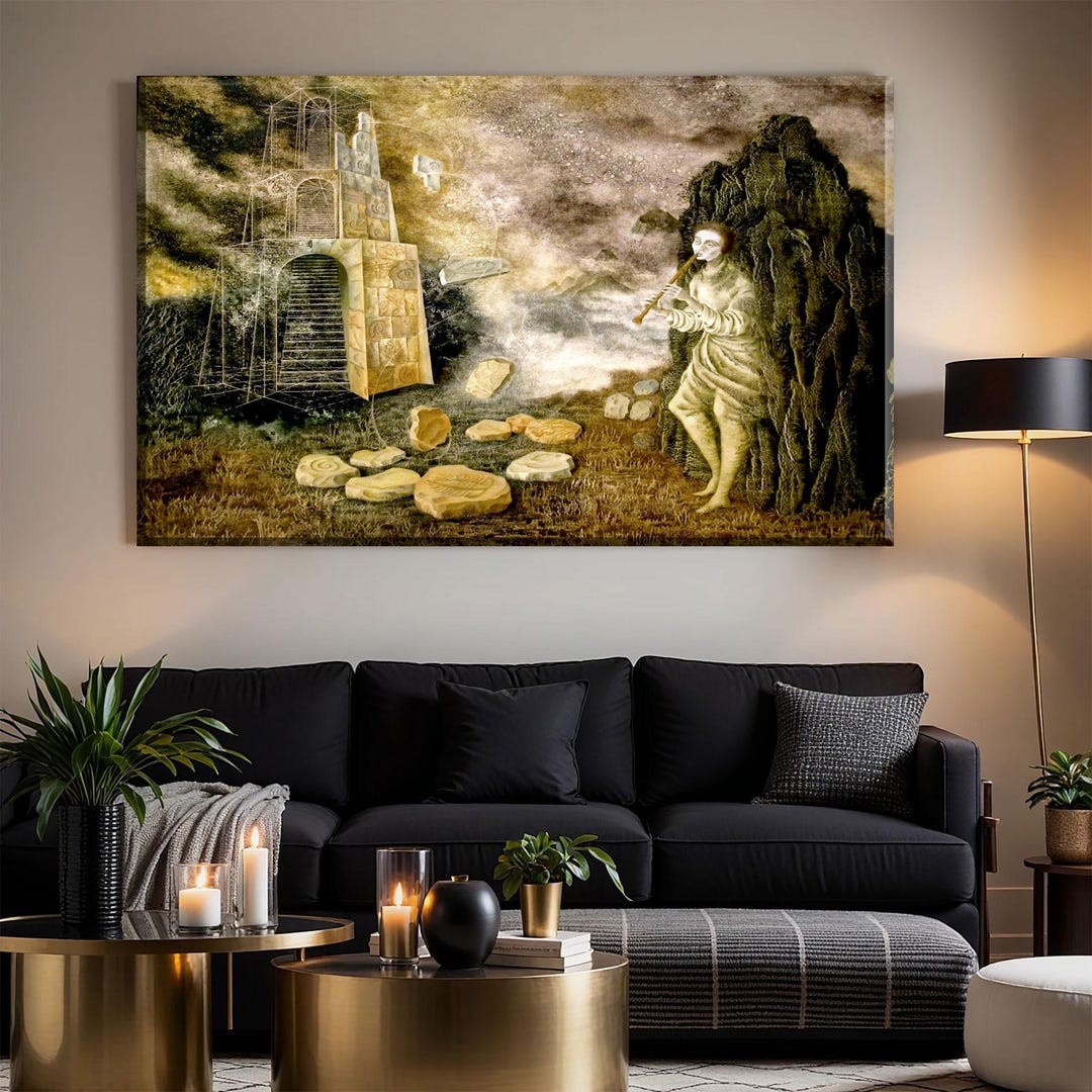 Remedios Varo Cat Paradise Canvas Print: Vintage Fantasy Art - Etsy