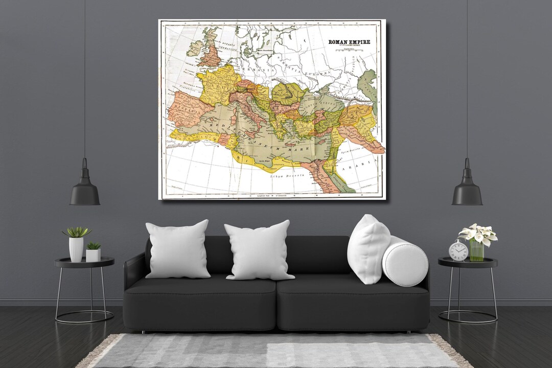 Map of the Roman Empire at Its Largest Extent, With Provinces, in 150 ...