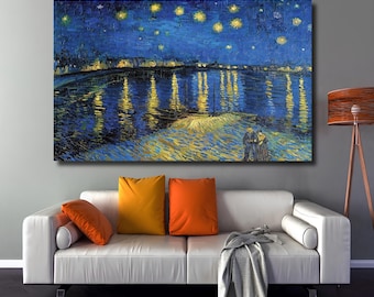 The Starry Night 1889 Vincent Van Gogh Vincent Van Gogh Canvas Print ...