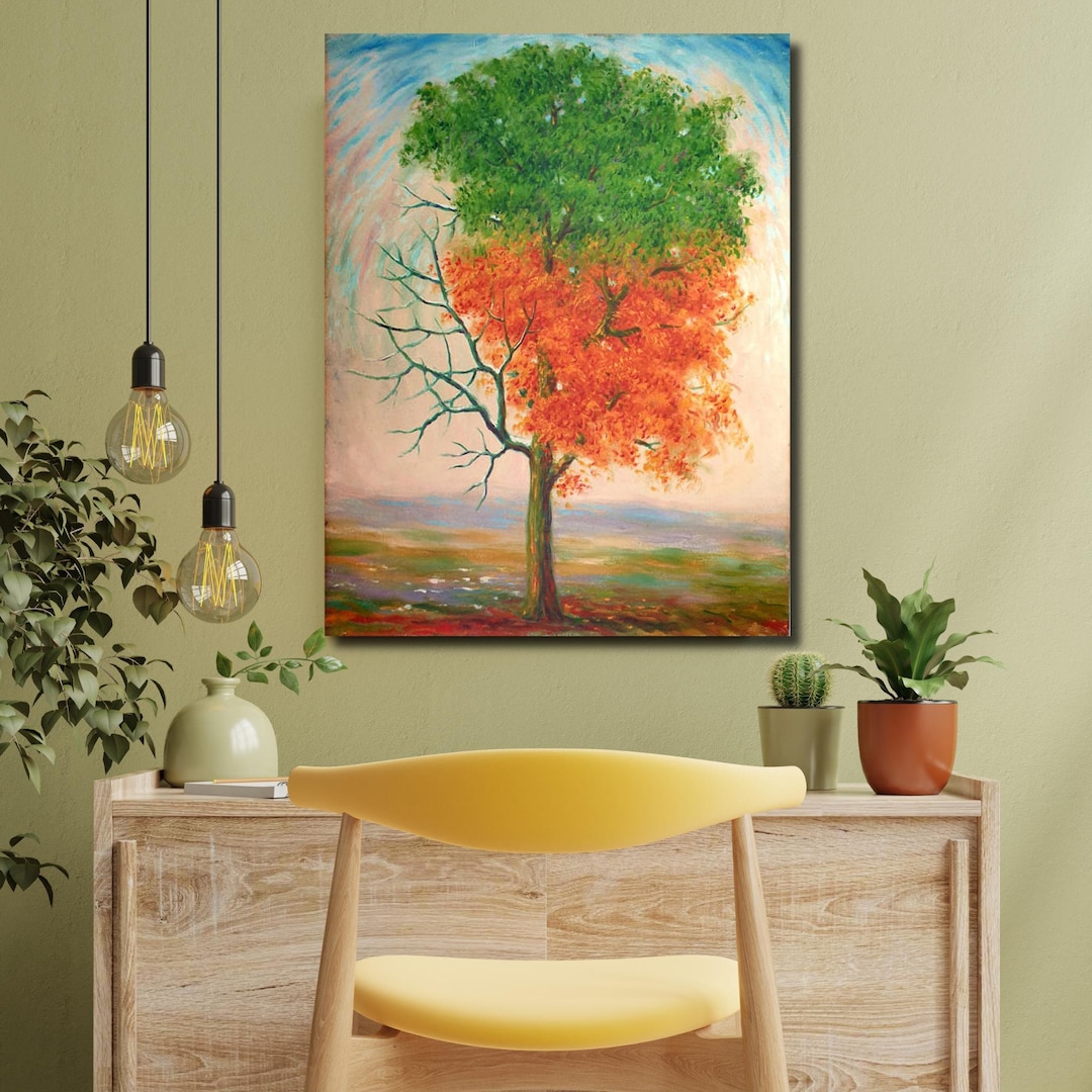 Rene Magritte "tree and Leaf" Canvas Print - Ready to Hang - Etsy