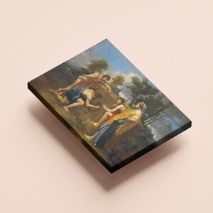 Nicolas Poussin: the Arcadian Shepherds Canvas Poster Wall Art (et in ...