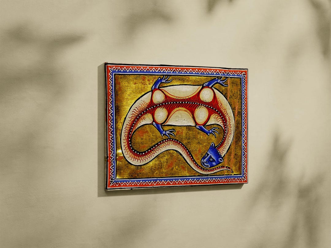 Aberdeen Bestiary Canvas Wall Art: 12th Century Medieval Siren ...