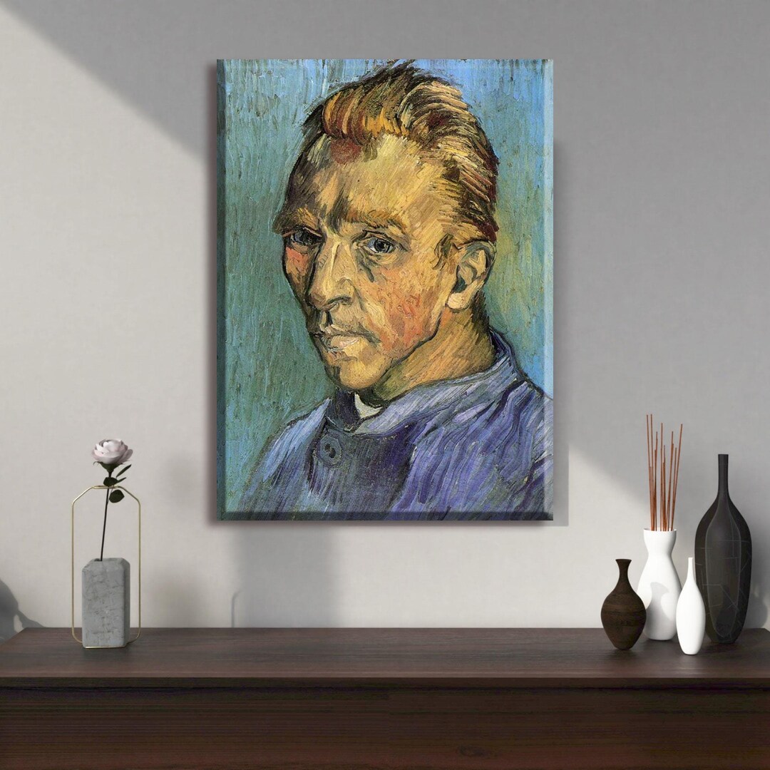 Van Gogh's Self-portraits, Famous Poster, Van Gogh Wall Decor, Vintage ...