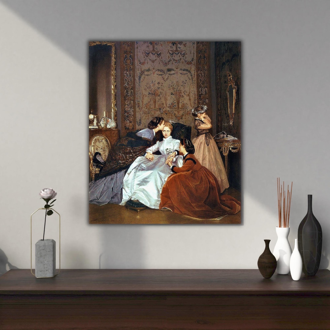 The Reluctant Bride Painting - Printed Poster, the Hesitant Fiancée ...