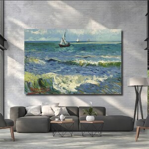 Vincent Van Gogh : Seascape Near Les Saintes-maries-de-la-mer (1888 ...