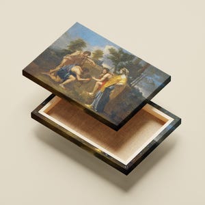 Nicolas Poussin: the Arcadian Shepherds Canvas Poster Wall Art (et in ...