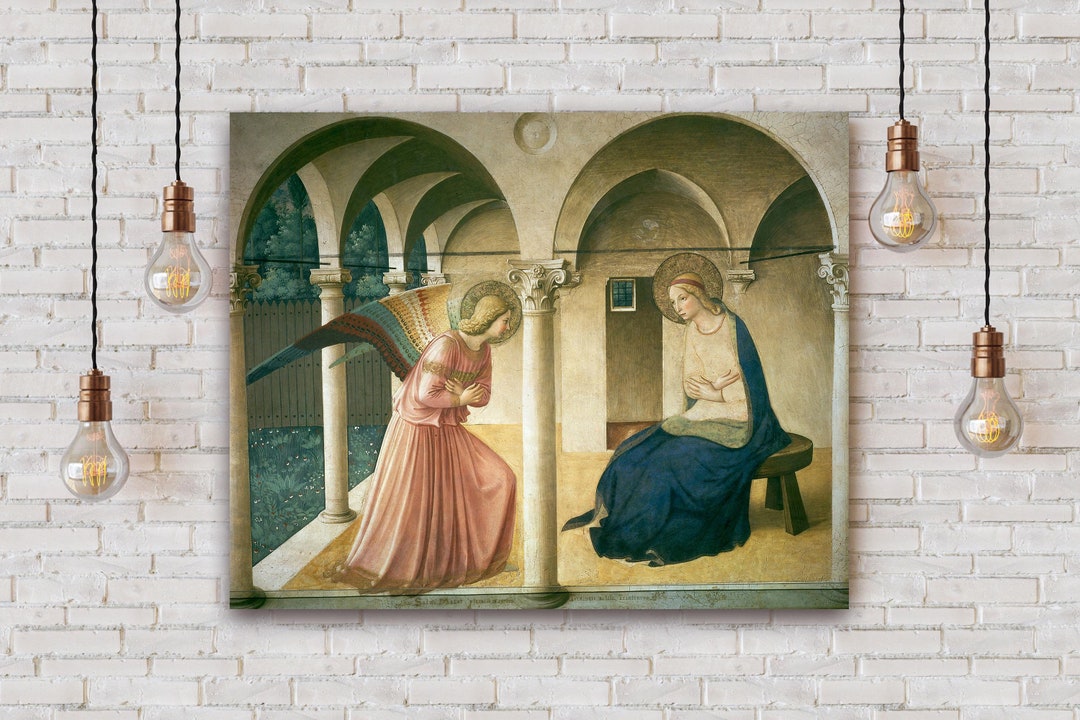 Annunciation by Fra Angelico Canvas Art, Religious Canvas, Christian ...