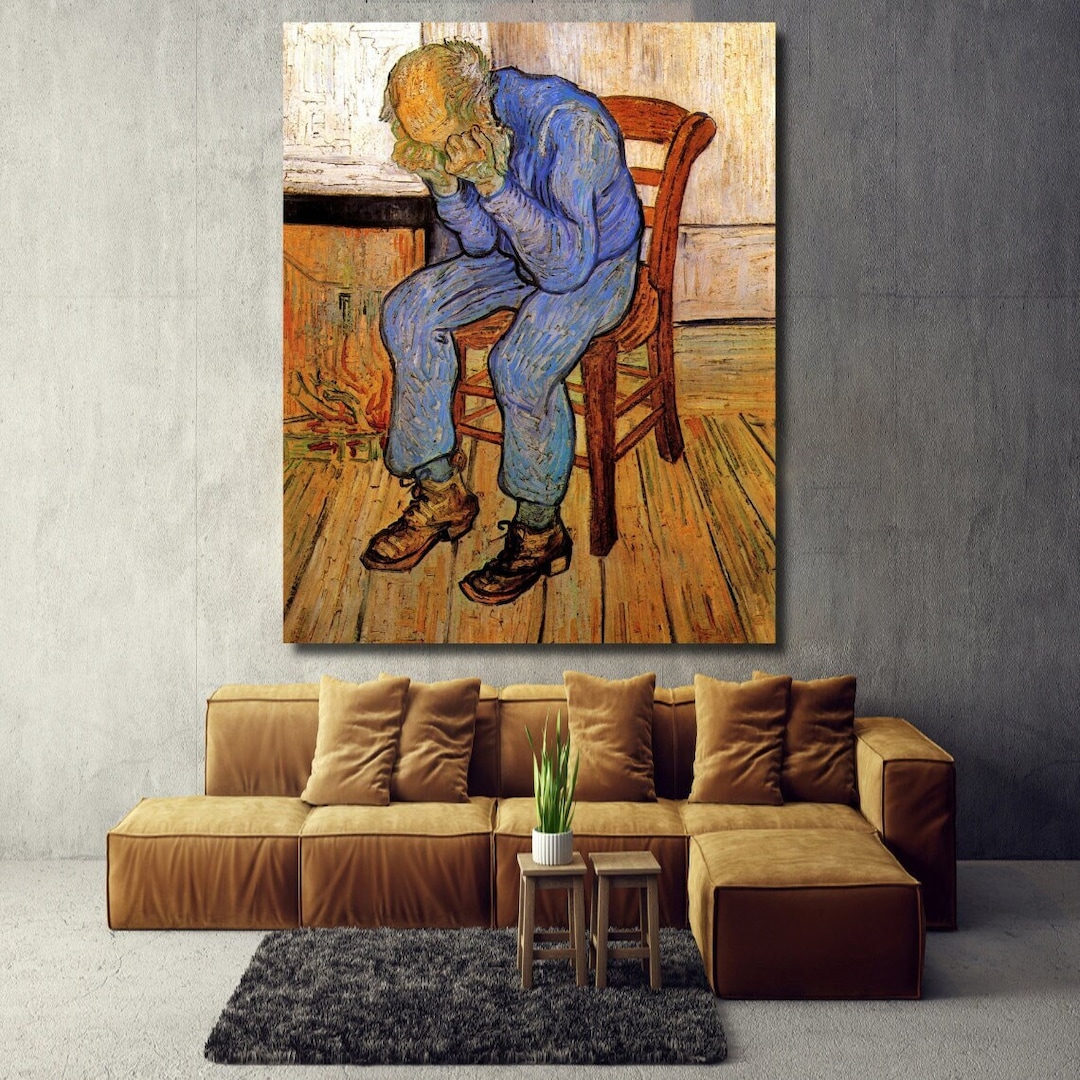 Vincent Van Gogh AT ETERNITY'S GATE (1890) Vintage Painting Poster ...