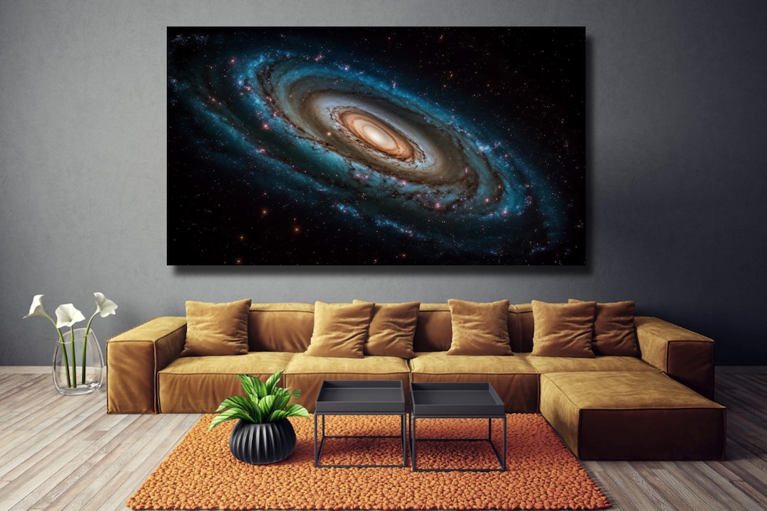 Milky Way Galaxy Photography, Astrophotography Canvas Print, Universe ...