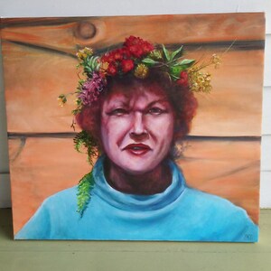 Julia Child, Portrait, Original Painting, Acrylic on Canvas, French ...
