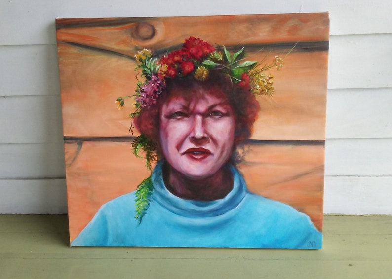 Julia Child Portrait Original Painting Acrylic on Canvas - Etsy