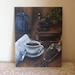 Morning Coffee and Newspaper Still Life Original Painting - Etsy