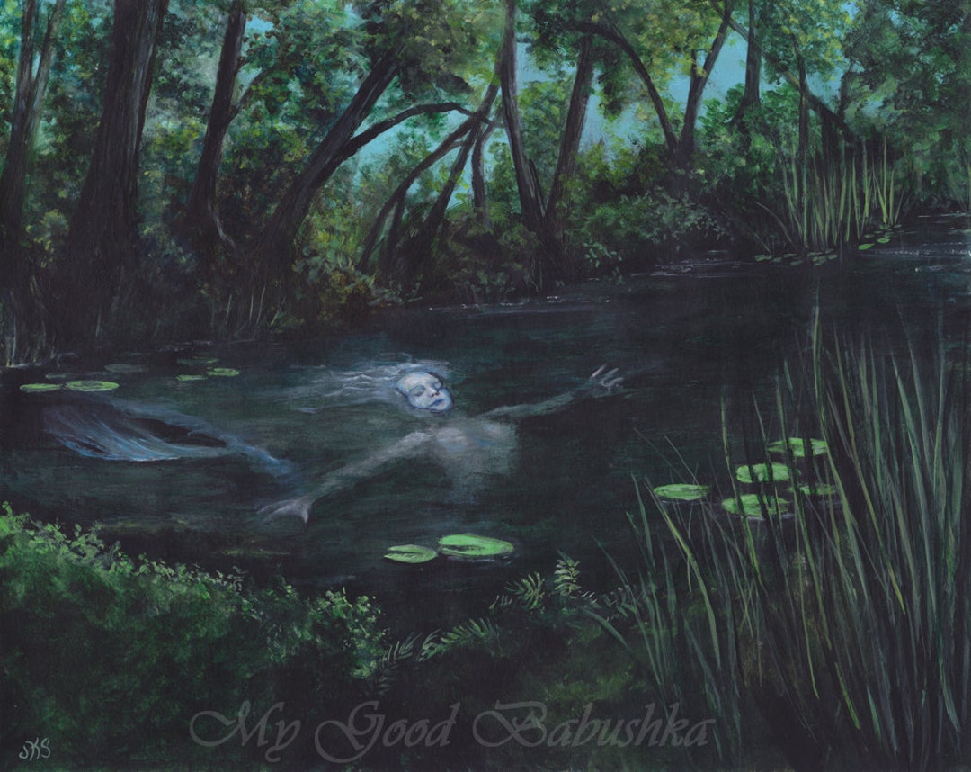 Merrow Art Print: Irish Mermaid Folklore Illustration - Etsy