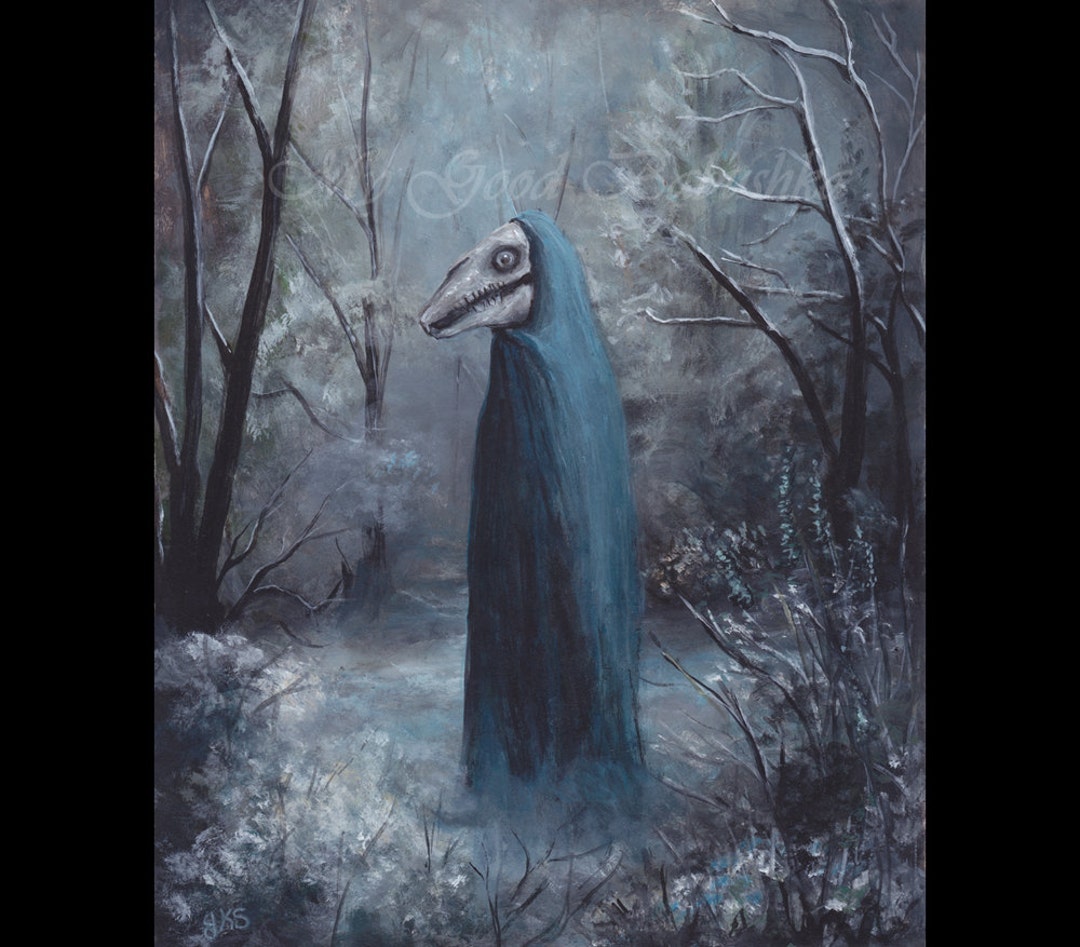 Mari Lwyd Art Print: Welsh Winter Solstice Horse Skull (8.5x11) - Etsy