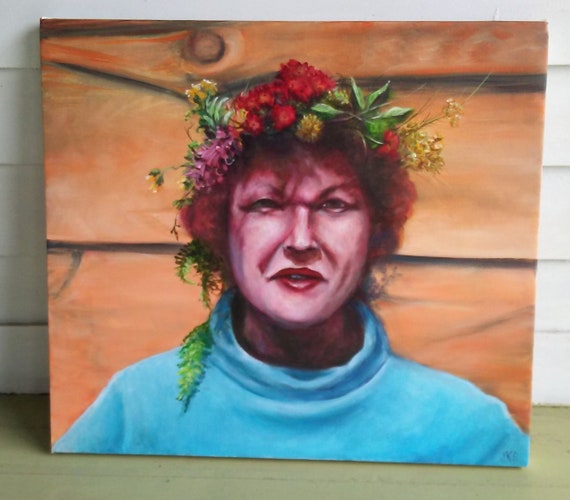 Julia Child Portrait Original Painting Acrylic on Canvas - Etsy