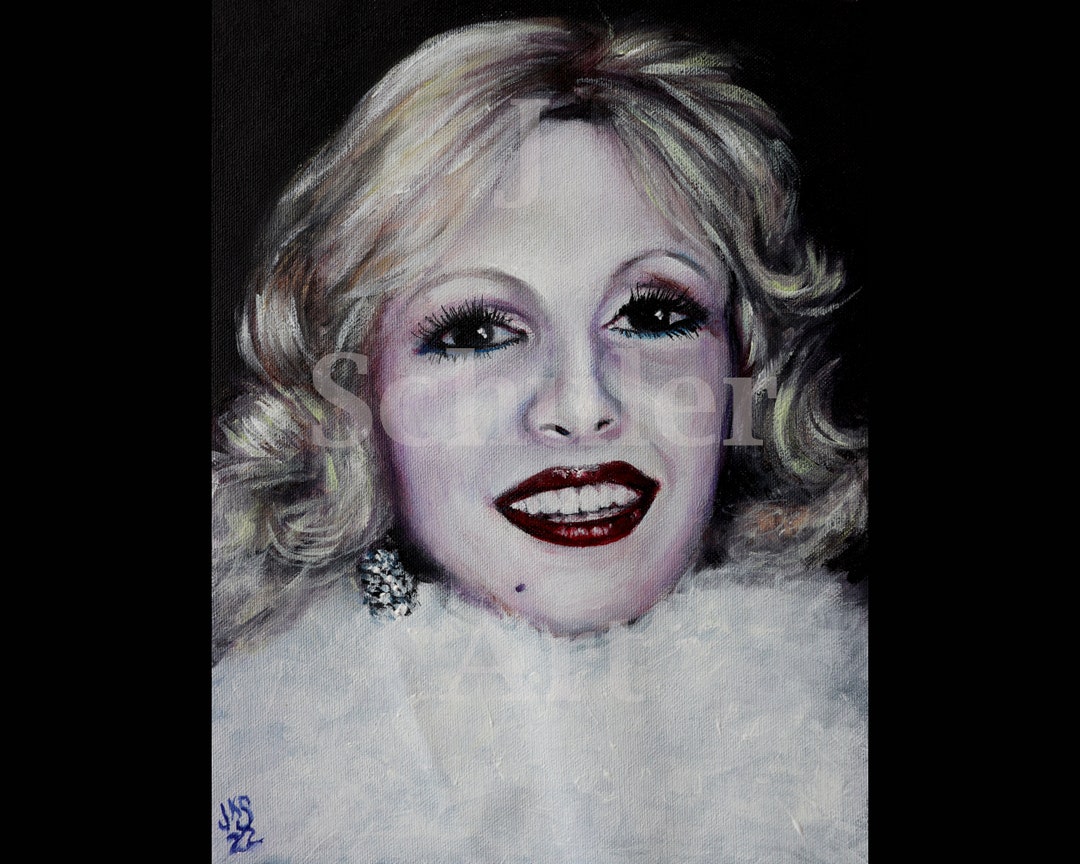 Candy Darling, Portrait Painting on Loose Canvas, Original Painting ...