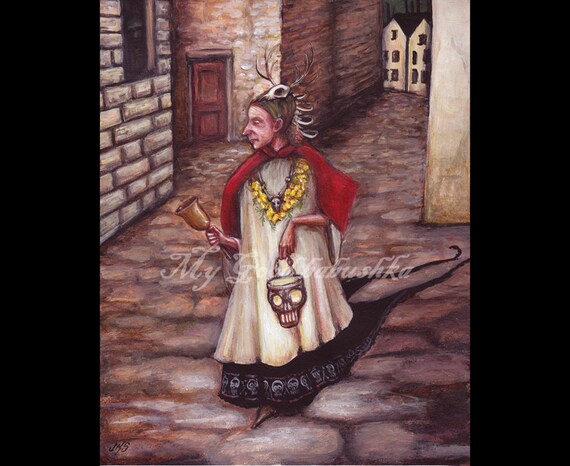 Bellman of the Dead Print Folk Tale Art Fairy Tale Art | Etsy