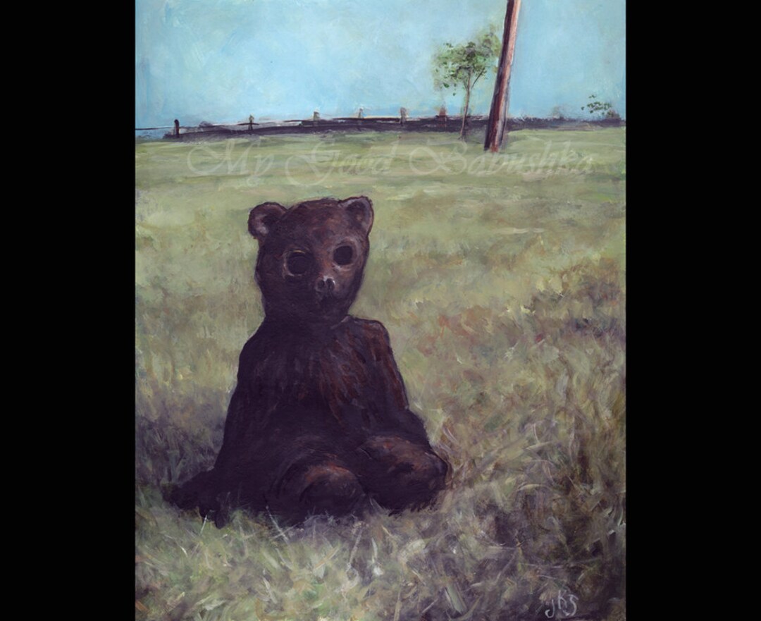 Macabre Bear Suit Art Print: Surreal Costume Animal - Etsy