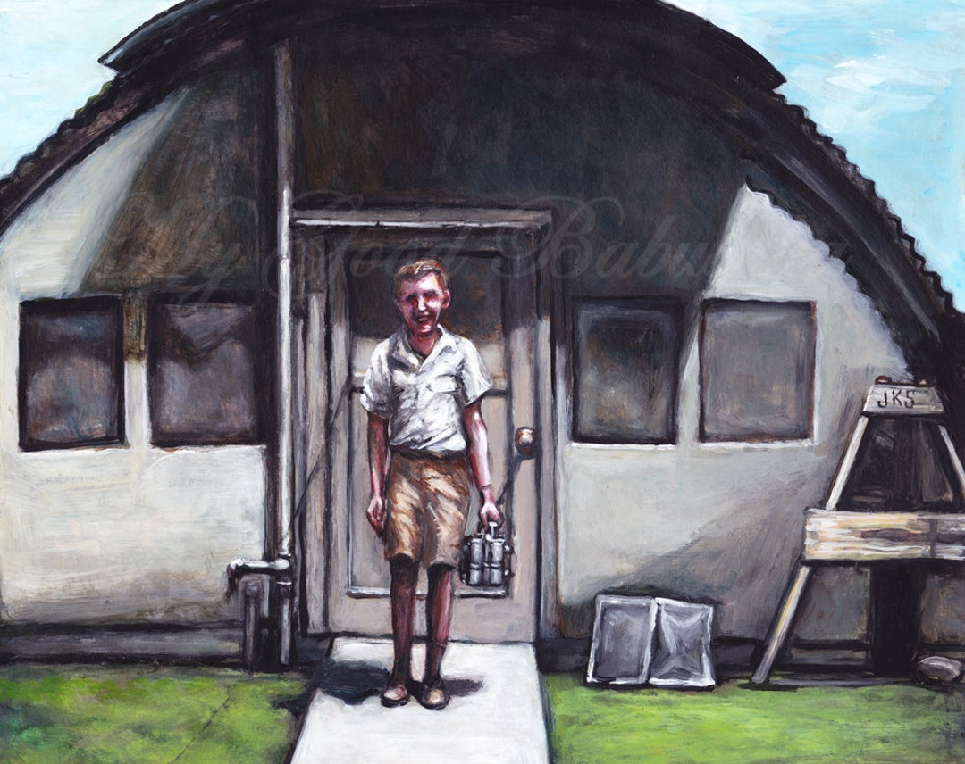 Harold Agnew & Fat Man Plutonium Core: WWII Acrylic Painting (8x10) - Etsy