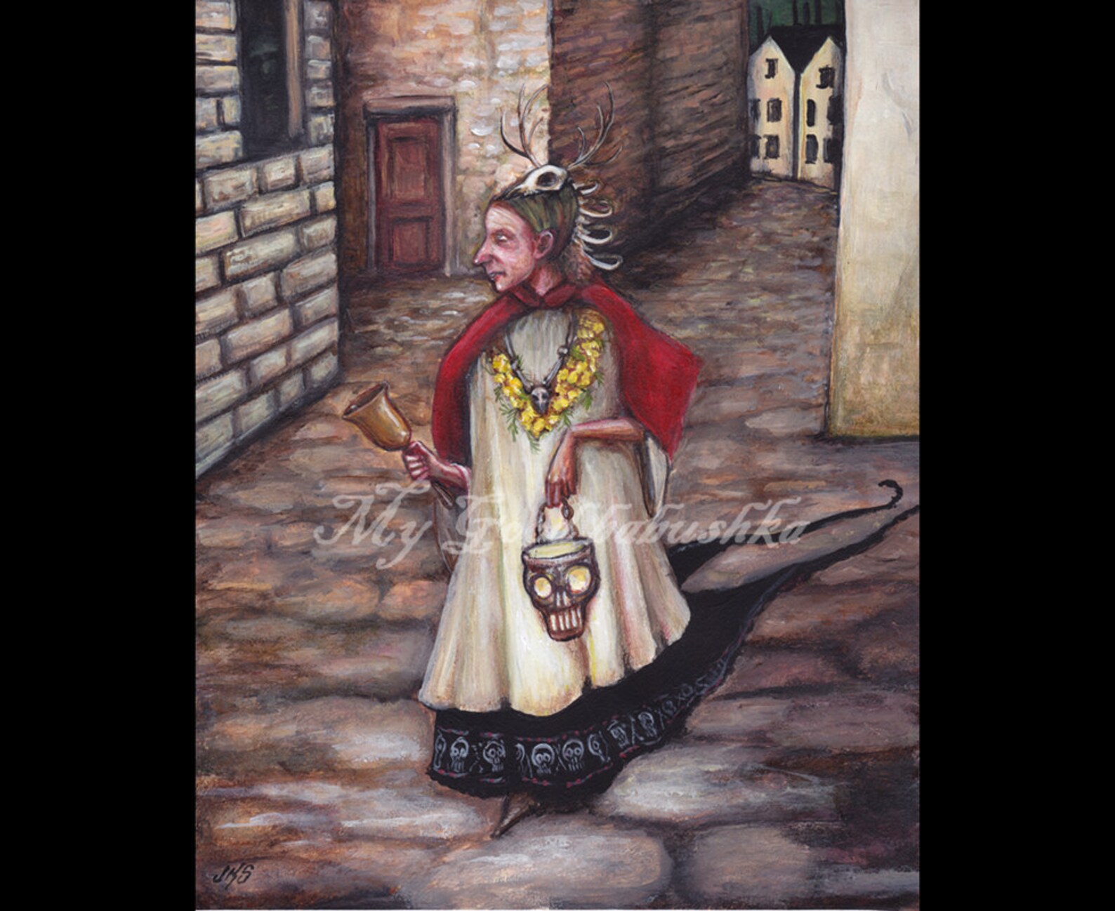 The Bellman of the Dead Original Painting Fairy Tale Art | Etsy