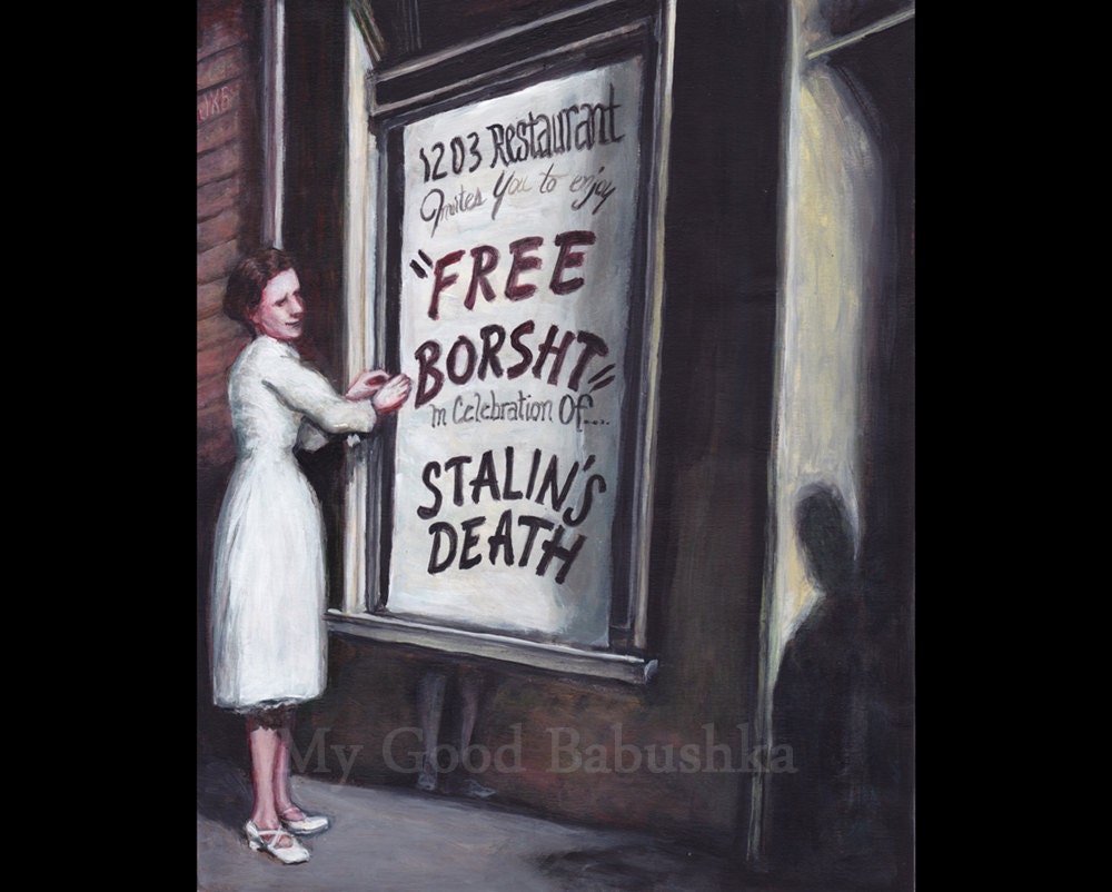 Free Borsht Original Painting Restaurant Soup History | Etsy