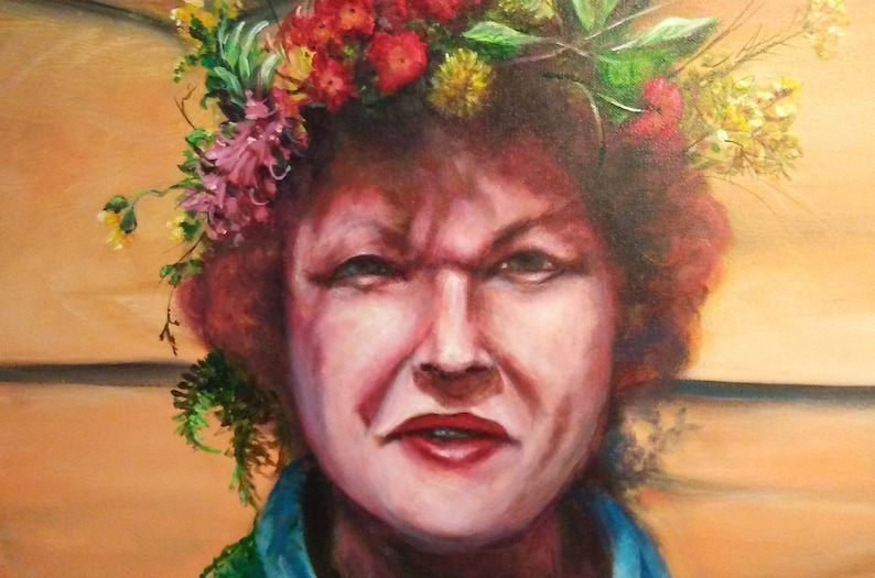 Julia Child Portrait Original Painting Acrylic on Canvas - Etsy