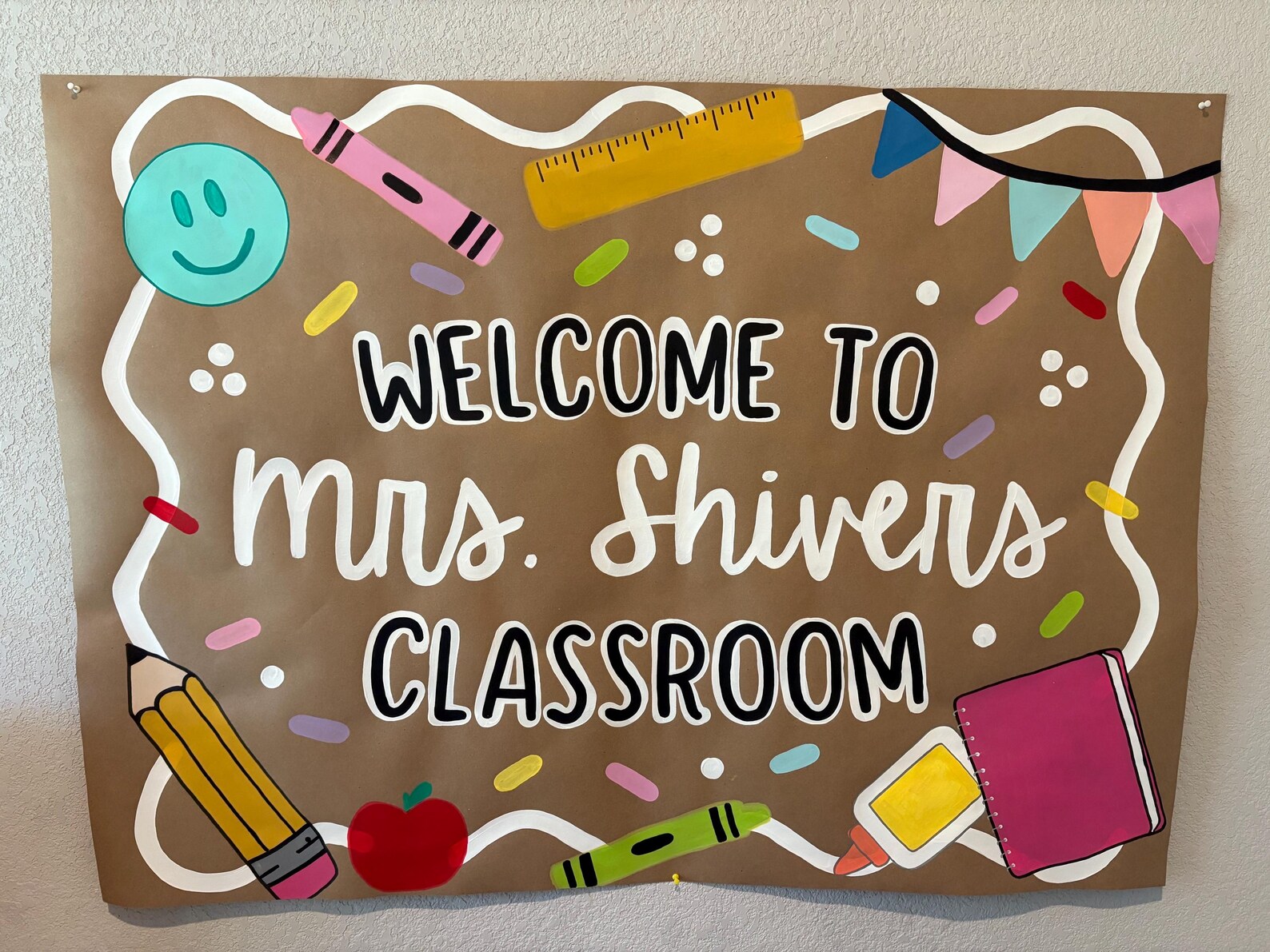 Classroom Banner Template - Editable Canva Banner - 48’x 36’ DIY ...