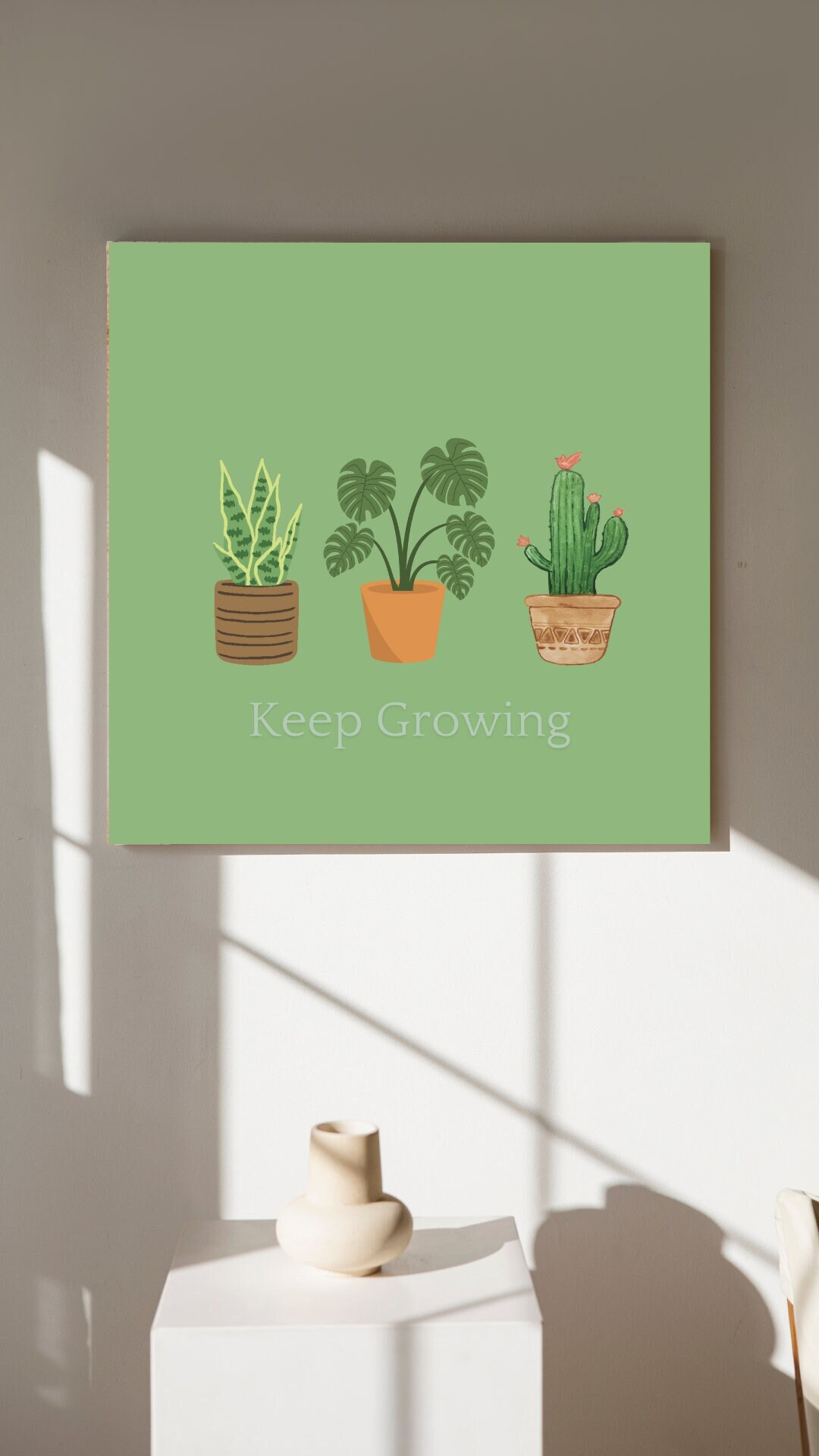 Keep Growing | Plants | Wall Art | Digital | College | Dorm | Green ...