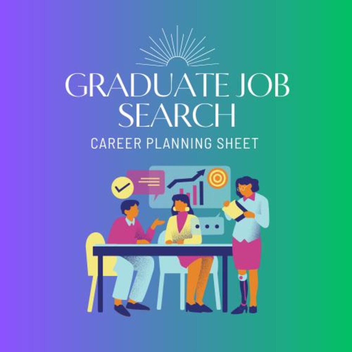 Graduate Job Search - Career Planning Sheet - Etsy