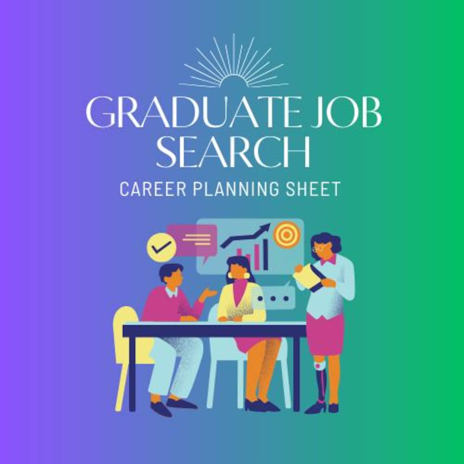 Graduate Job Search - Career Planning Sheet - Etsy