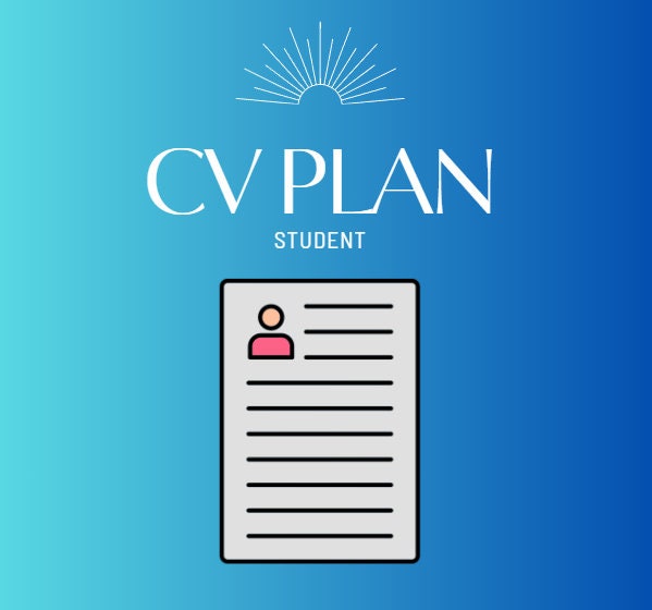 Sample CV Plan for Students - Etsy