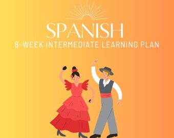 8-week Beginner Spanish Learning Plan - Etsy UK