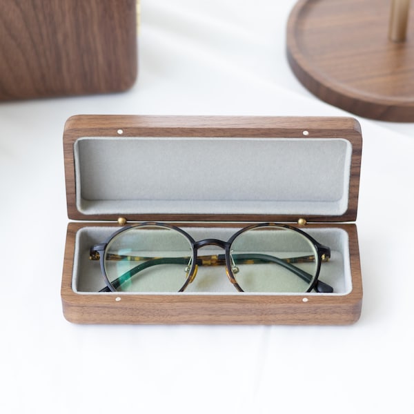 Wood Glasses Case - Etsy