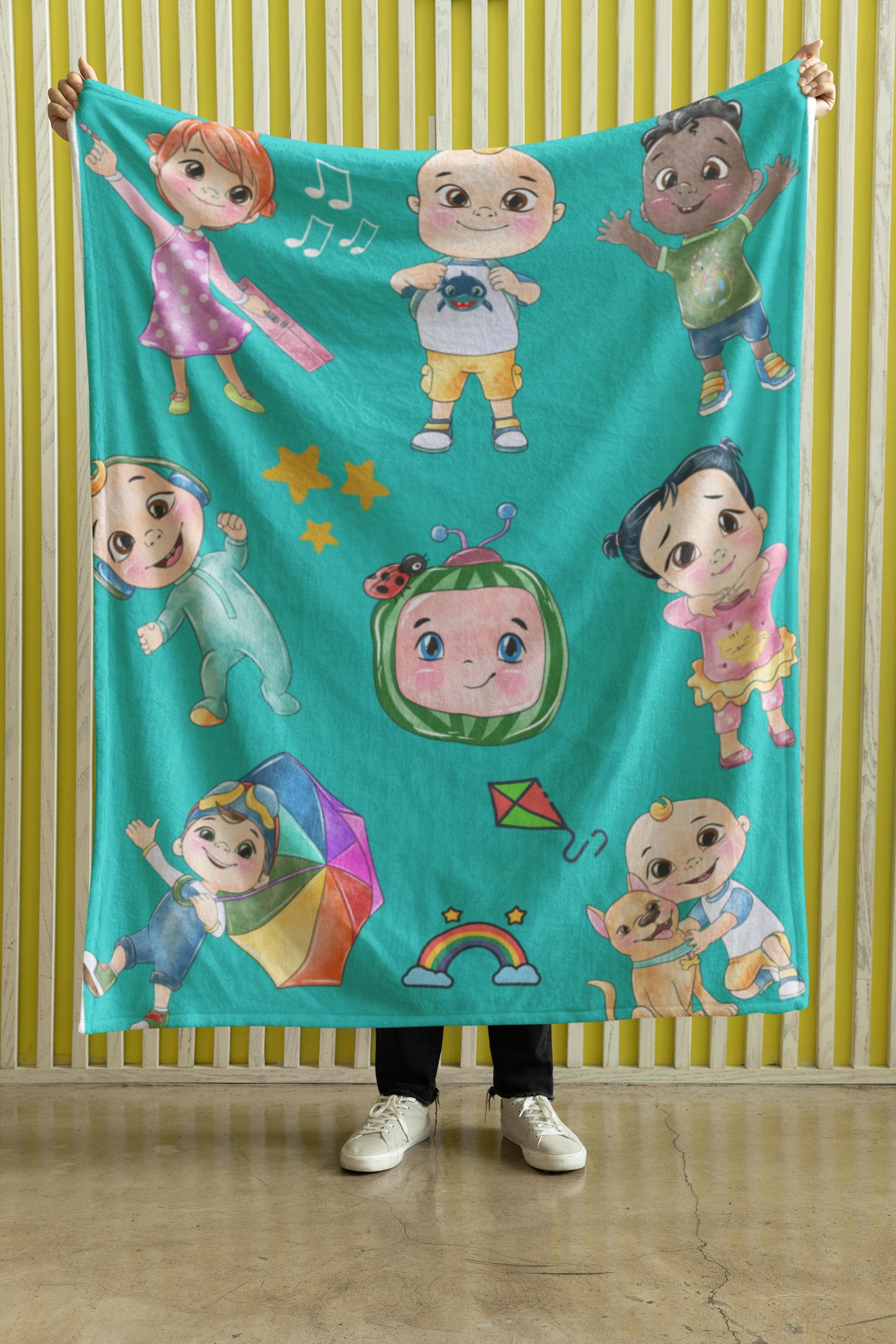 Personalized Custom Blanket, Cocomelon Blanket, Name Blanket, Boys ...