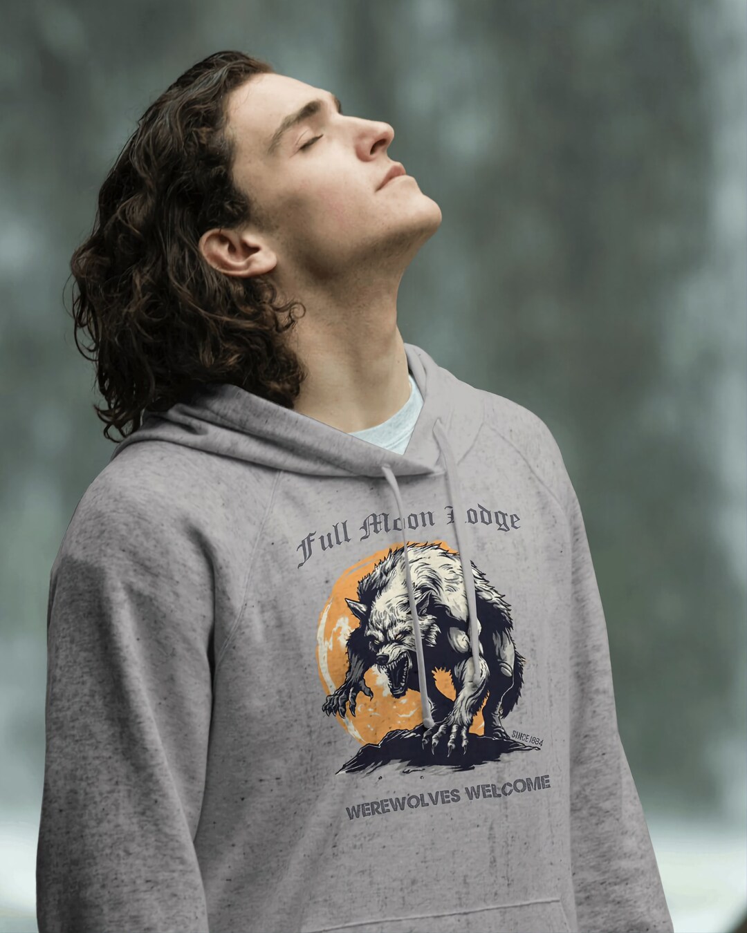 Digital Download: Full Moon Lodge, Digital Graphic, PNG Download ...