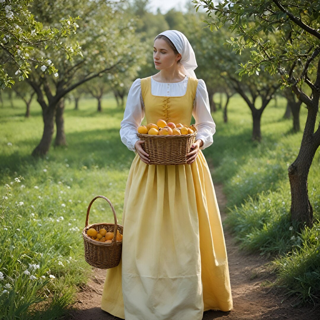 Vintage Orchard Renaissance Dress Women's Ancient Dress Outfit Classic ...