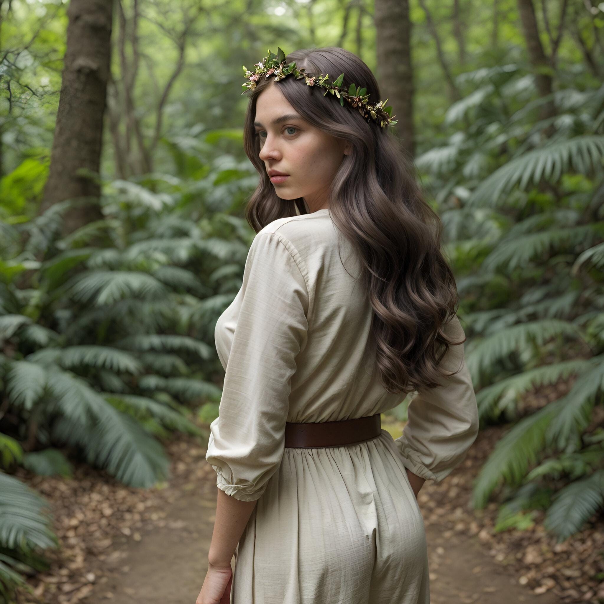 Forest Nymph Cosplay Costume Ethereal Women's Festival Outfit Elegant ...