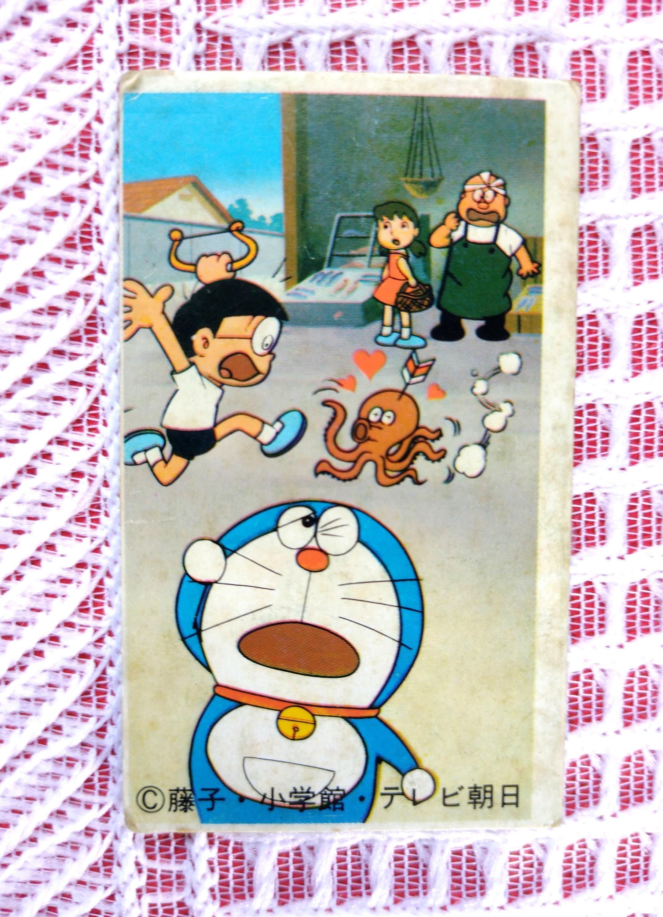Doraemon's Menko Japanese Menko Cards Retro Set of 3 Sheets Vintage F/S ...