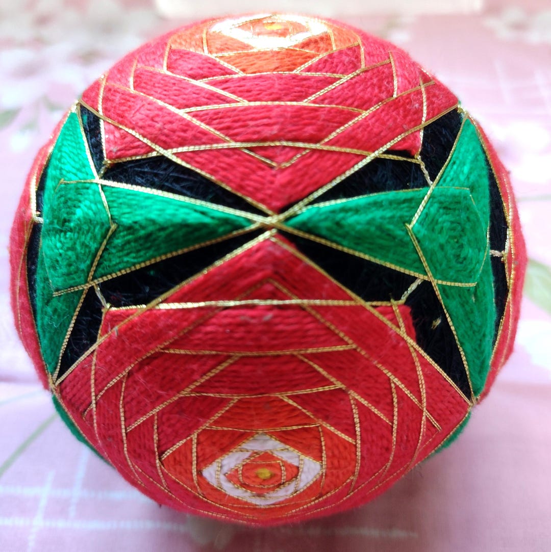 Temari Ball Embroidered Ball Japanese Handball Traditional Japanese ...