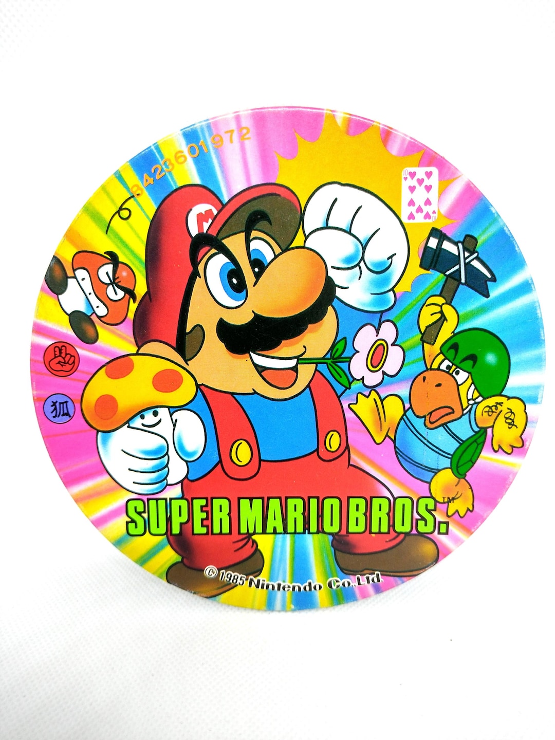 Japanese Menko Cards Mario's Menko Retro Super Mario Japanese Culture ...