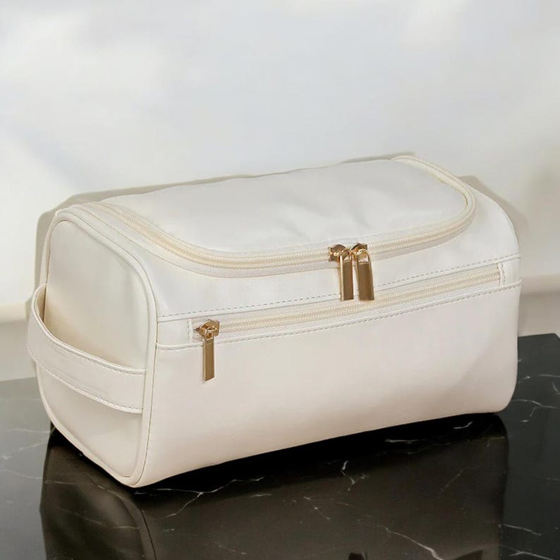 Personalized Leather Dopp Kit Custom Engraved Travel Toiletry Bag ...