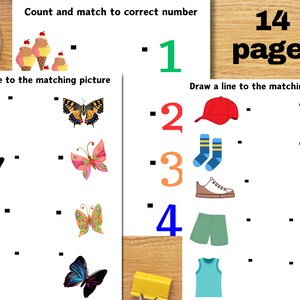 Printable Matching Worksheets , Match the Picture, Kindergarten ...