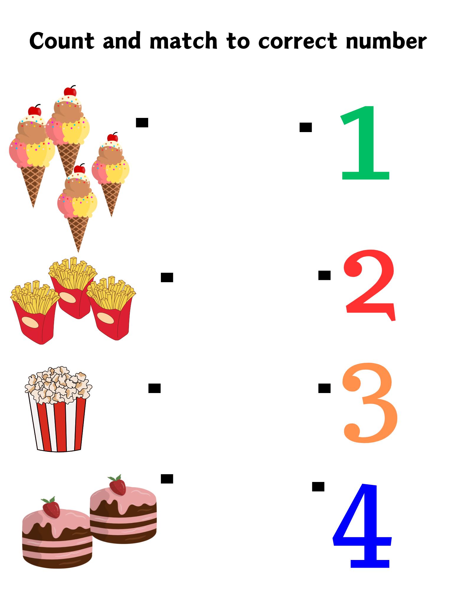 Printable Matching Worksheets , Match the Picture, Kindergarten ...